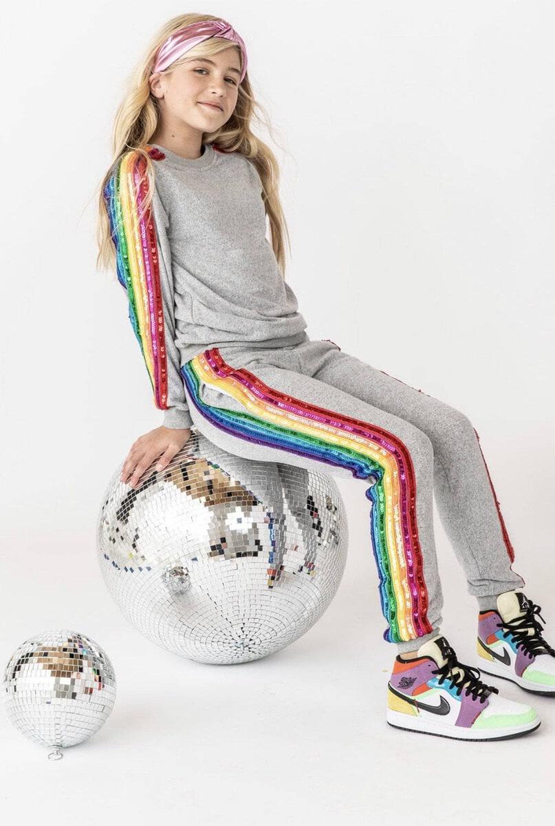 Girl’s Sequin Tracksuit Set – Aiden + Ollie