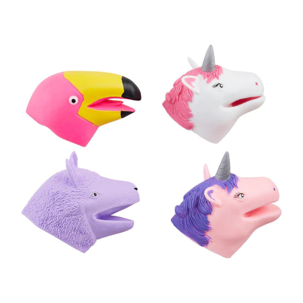 Kid’s Rubber Hand Puppets – Aiden + Ollie