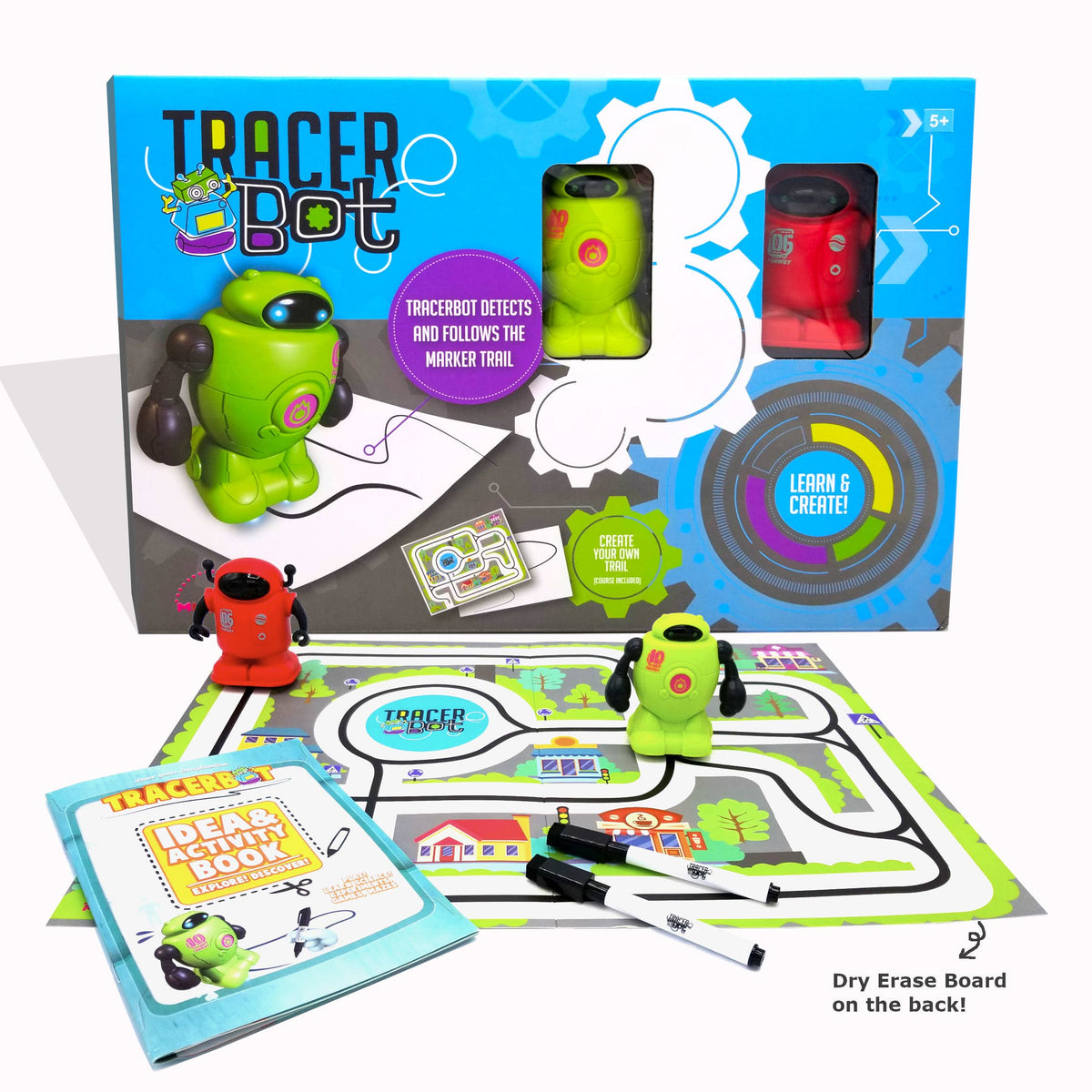 Tracerbot Set - Inductive Robots Follow The Line You Draw – Aiden + Ollie