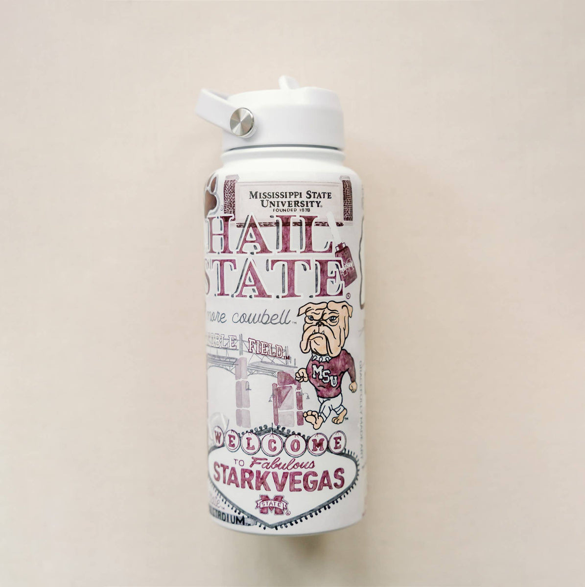 Licensed Mississippi State 32 oz Insulated Water Bottle – Aiden + Ollie