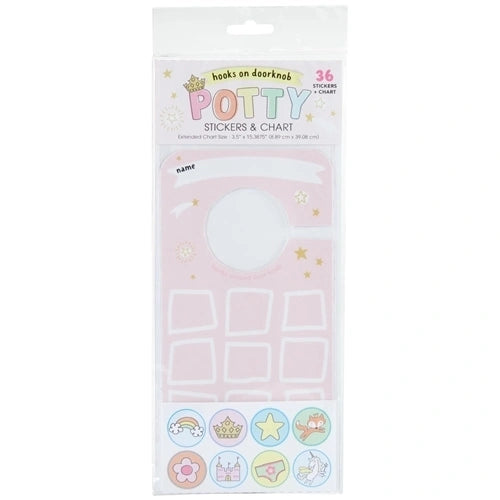 Potty Princess Door Knob Reward Sticker Set – Aiden + Ollie