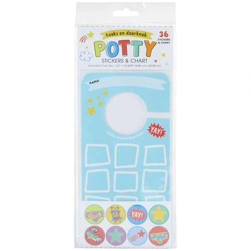 Potty Hero Door Knob Reward Sticker Set – Aiden + Ollie